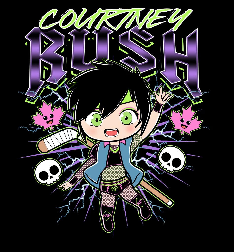 COURTNEY RUSH Tee (PRESALE) | DemonXBunny
